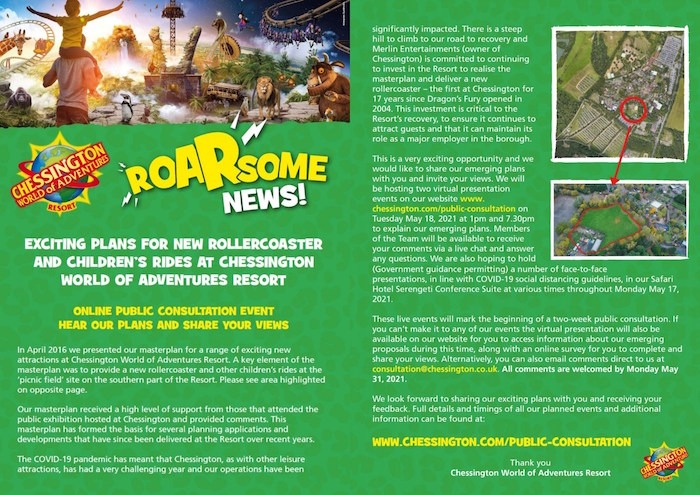 A New Roller Coaster At Chessington World of Adventures?