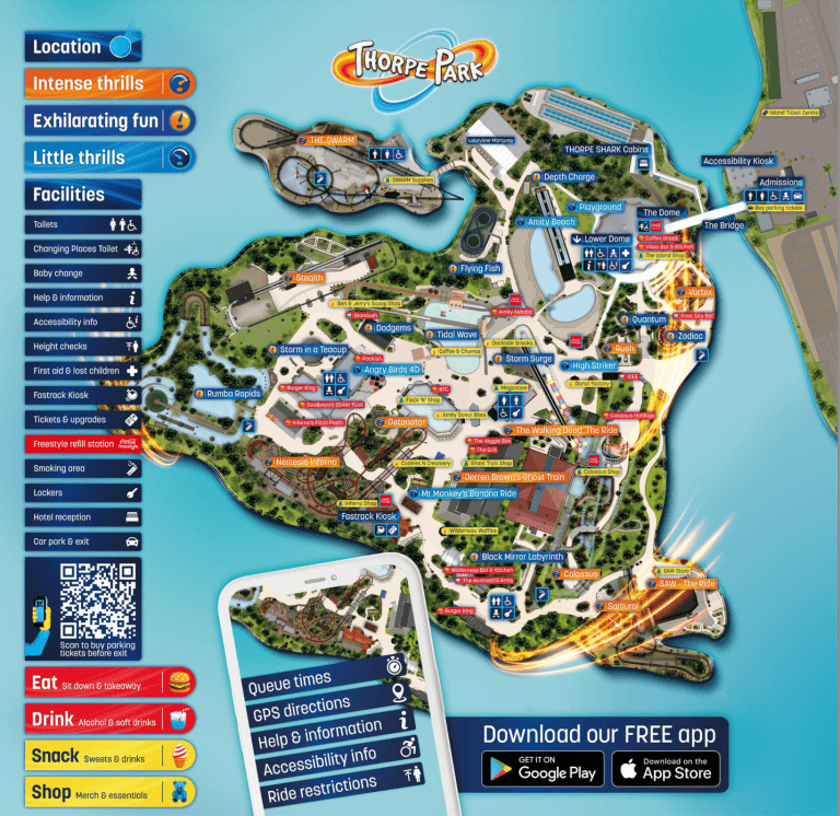 Thorpe Park 2022 Map Revealed For Brand New Season
