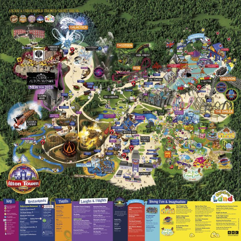 Alton Towers 2023 Map REVEALED!