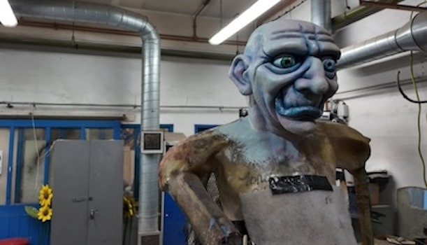 Blackpool Pleasure Beach Ghost Train Undergoing a Refurbishment