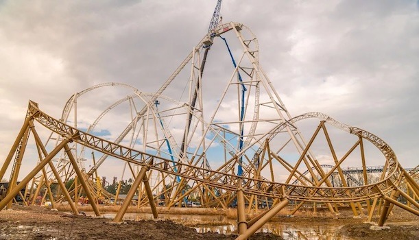 Hyperia Track Now Complete at Thorpe Park