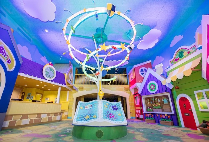 Inside the Bluey Rooms at CBeebies Land Hotel